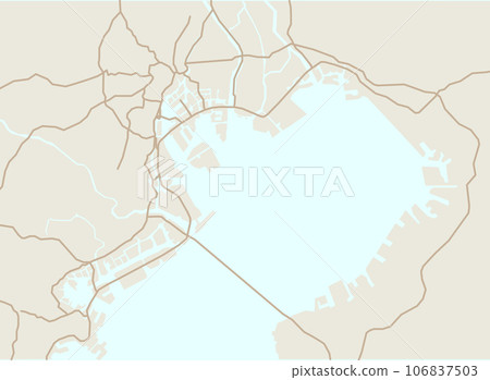 Tokyo Metropolitan Expressway Route Map... - Stock Illustration ...