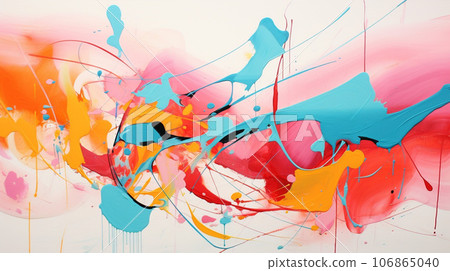 Euphoric Expressions: Abstract Joy - Stock Illustration [106865040] - PIXTA