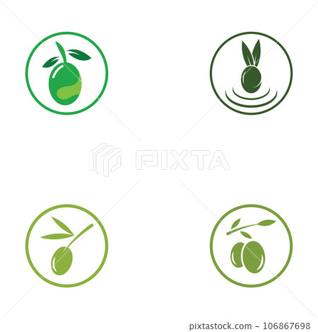 olive icon vector illustration design template-插圖素材 [106867698] - PIXTA圖庫
