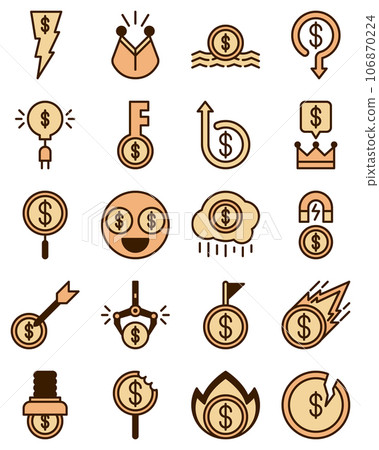 Money vector set - Stock Illustration [106870224] - PIXTA