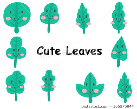 Cute leaf hand drawn vector set-插圖素材 [106870944] - PIXTA圖庫