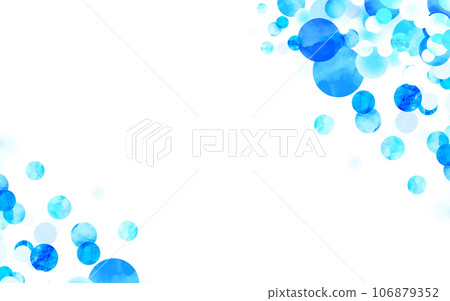 Blue polka dot frame background material - Stock Illustration ...