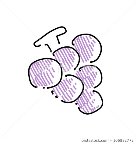 Loose simple grape single item - Stock Illustration [106882772] - PIXTA