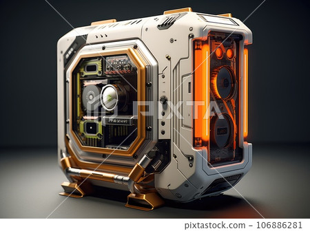 modern gaming pc case of space style,...-插圖素材 [106886281] - PIXTA圖庫