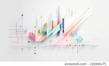 3D business chart illustration Generative AI - Stock Illustration ...