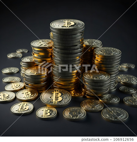Digital Currency Revolution Bitcoin and... - Stock Illustration ...