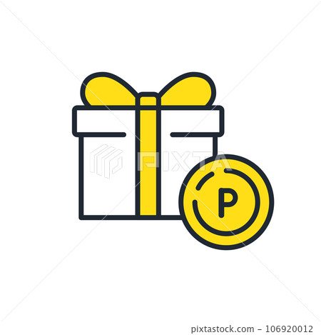 Point gift simple vector icon illustration... - Stock Illustration ...