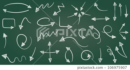 Arrow icon in hand drawn style. Handmade doodle... - Stock Illustration ...