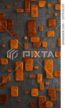 Metallic wall background with copper and amber... - Stock Illustration ...