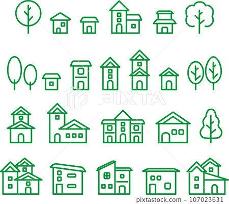 Icon housing building real estate business... - Stock Illustration ...