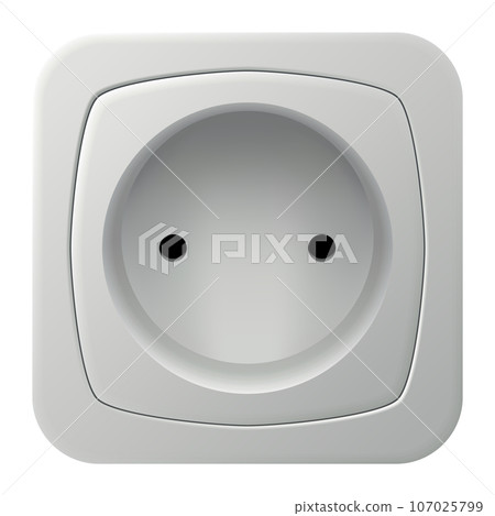 Realistic socket icon. Interior wall outlets or... - Stock Illustration ...