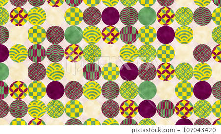 Autumn color Japanese style pattern background - Stock Illustration ...