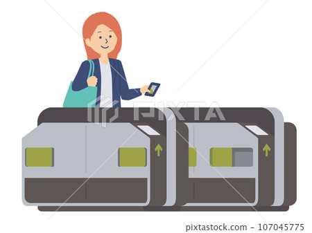 Illustration of a working person passing... - Stock Illustration ...