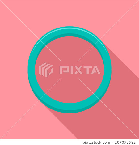Hormonal ring icon. Flat illustration of... - Stock Illustration [107072582] - PIXTA