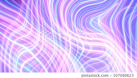 Abstract bright blue purple glowing flying...-插圖素材 [107080623] - PIXTA圖庫