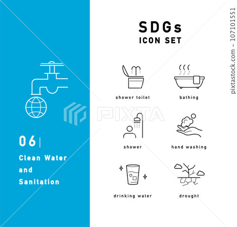 SDGs line icon set - Stock Illustration [107101551] - PIXTA