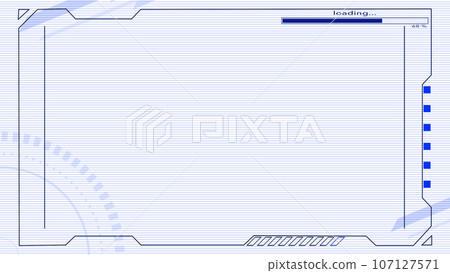 Cyber frame and loading background illustration... - Stock Illustration ...