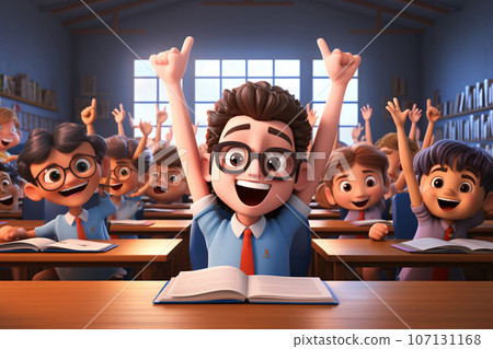 Students Classroom Cartoon