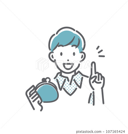 A young man who has solved his money problem -... - Stock Illustration ...