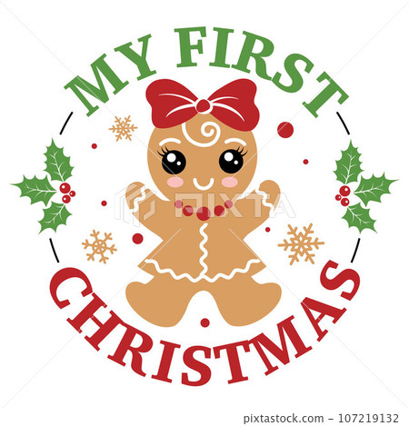 My first Christmas vector illustration with... - Stock Illustration ...