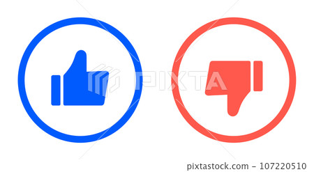 Simple good and bad marks - Stock Illustration [107220510] - PIXTA