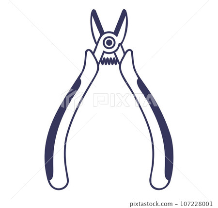 wire cutter tool icon for cutting wires.-插圖素材 [107228001] - PIXTA圖庫