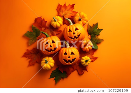 Halloween background material 7 AI generated image - Stock Illustration ...