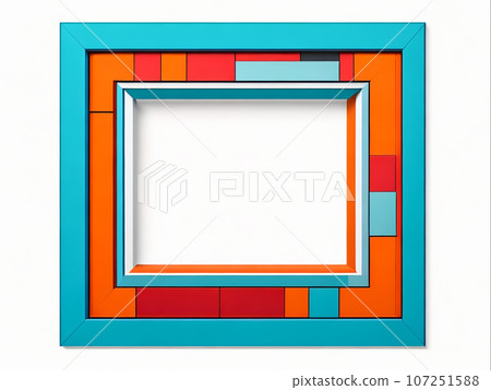 Abstract Square Frame Illustration Creative... - Stock Illustration ...