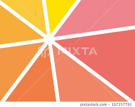 Geometric pattern warm colors - Stock Illustration [107257791] - PIXTA