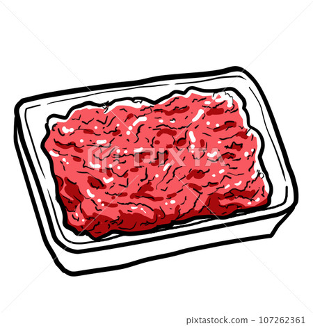 Simple minced meat illustration - Stock Illustration [107262361] - PIXTA