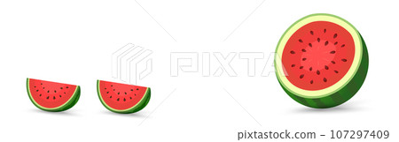 Half Watermelon Clipart