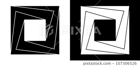 Geometric square shape as modern design... - Stock Illustration ...