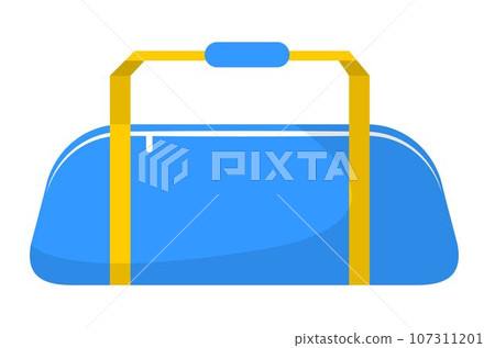 Sports bag with handles, sportive equipment vector - Stock Illustration ...