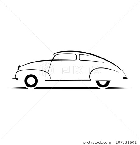 Car vector icon isolated side view, logo - Stock Illustration ...