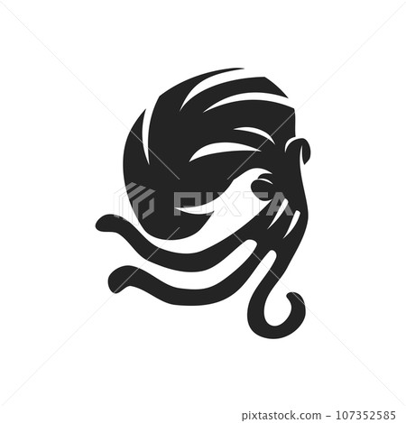 octopus logo template Isolated. Brand Identity.... - Stock Illustration ...