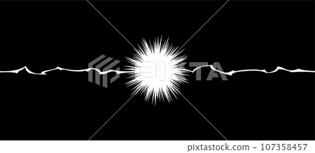 Manga flash effect material that can be used... - Stock Illustration ...