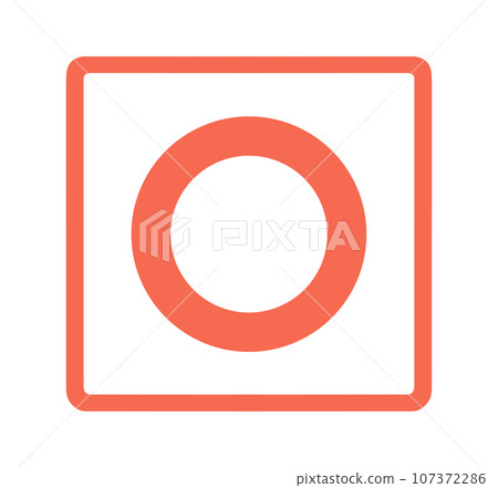 simple red circle mark - Stock Illustration [107372286] - PIXTA