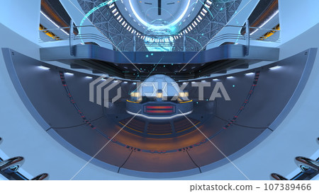 Scenery inside the spacecraft - Stock Illustration [107389466] - PIXTA