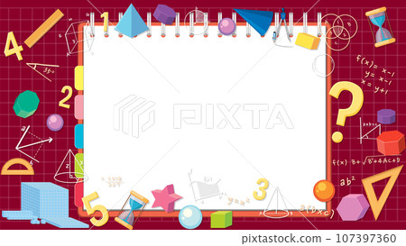 Math Tools on Blank Background Banner - Stock Illustration [107397360 ...