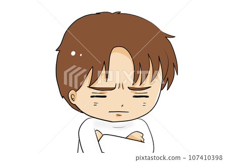 a deeply troubled man - Stock Illustration [107410398] - PIXTA
