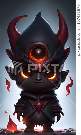 3D evil devil cartoon character design...-插圖素材 [107421670] - PIXTA圖庫