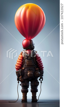 composite image of happy cartoon character with... - Stock Illustration ...