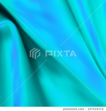 Crumpled blue silk fabric. Textile. - Stock Illustration [107434318 ...