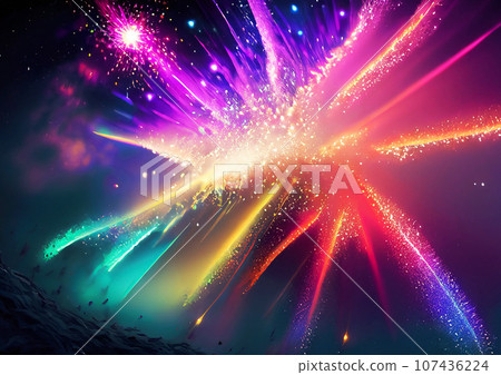 Colorful light vortex - Stock Illustration [107436224] - PIXTA