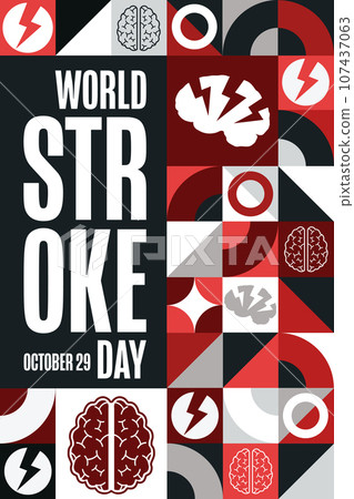 World Stroke Day. October 29. Holiday concept.... - Stock Illustration ...