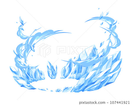 Anyone can get an ice attribute frame if they... - Stock Illustration ...