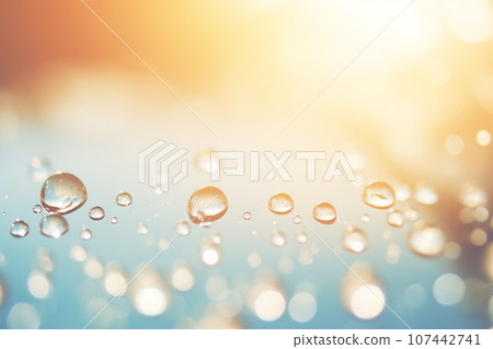abstract rain drops with sun lights from above,... - Stock Illustration ...