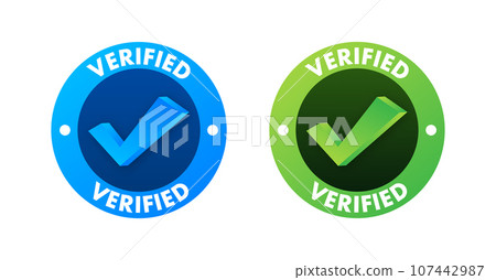 Verified badge profile. Verified square grunge.... - Stock Illustration ...