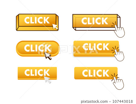 Click Button with pointer clicking. Click web...-插圖素材 [107443018] - PIXTA圖庫