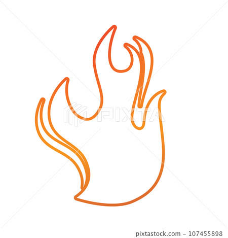 Fire Logo Template Flame Symbol Icon Vector-插圖素材 [107455898] - PIXTA圖庫